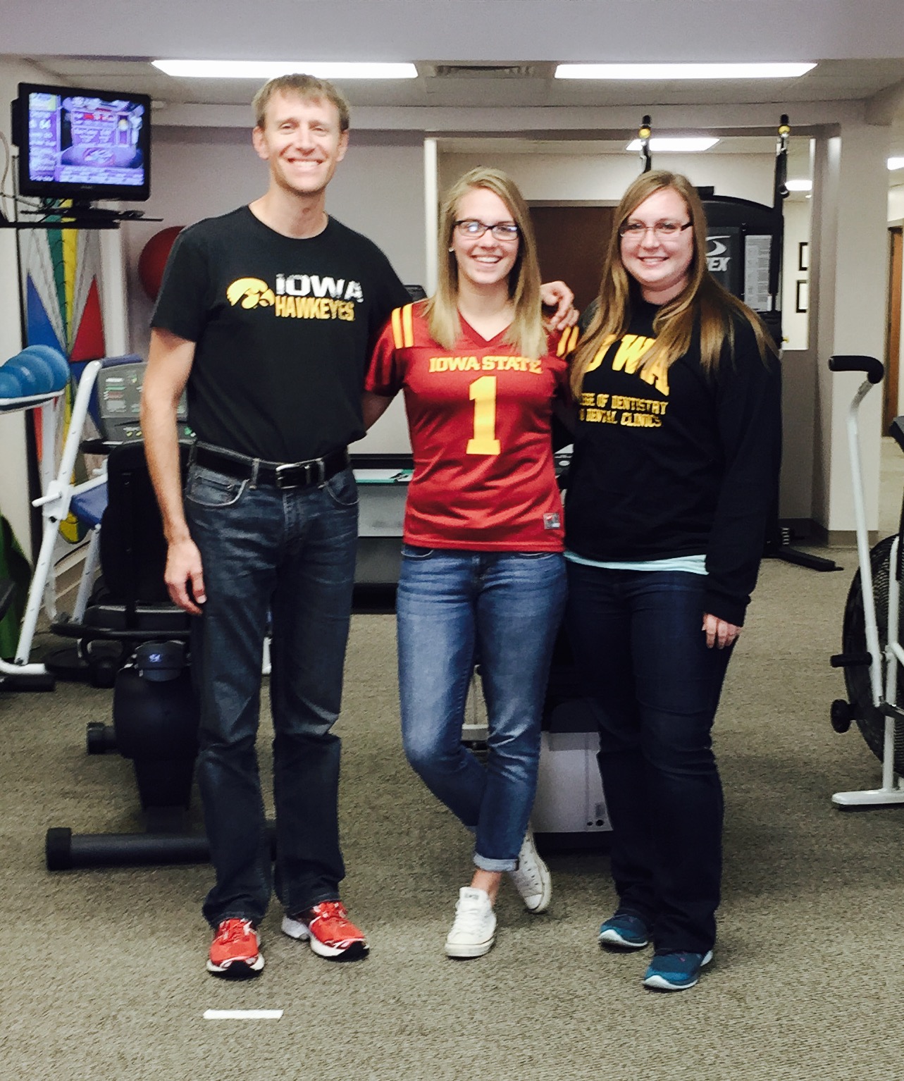 Iowa vs. ISU day at Kinetic Edge Physical Therapy