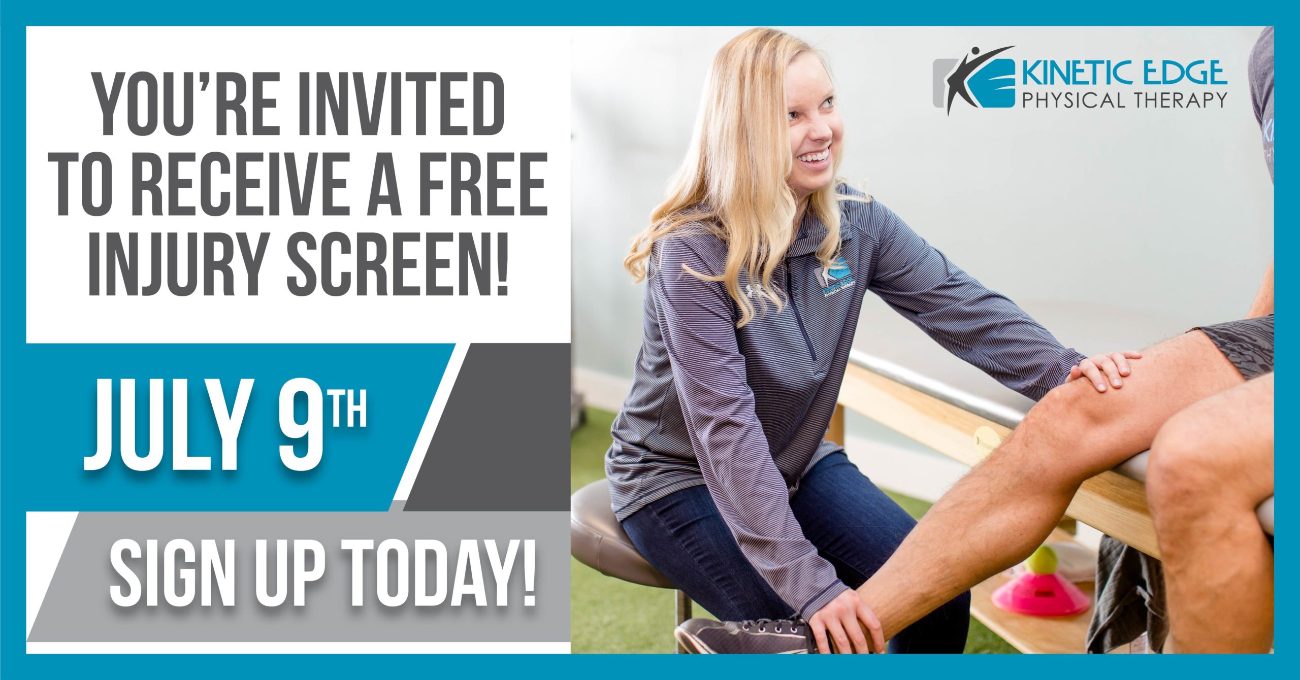 Free Screen Day on July 9 at Kinetic Edge Physical Therapy
